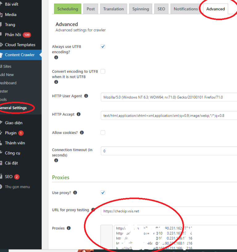 Hướng dẫn dùng proxy trên plugin WP Content Crawler đơn giản dễ hiểu